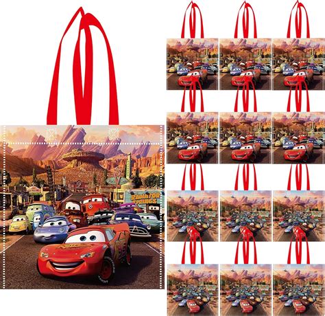 12 Bolsas De Recuerdos De Fiesta De Coches Bolsas Reutilizables No