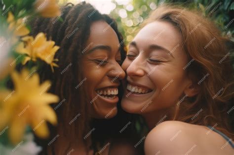 Premium Ai Image Two Girls Having A Good Time At Home