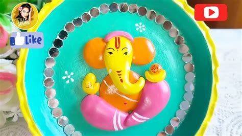 Clay Ganesha Easy Fevicryl Mouldit Clay Art Clay Ganesh Idol Clay