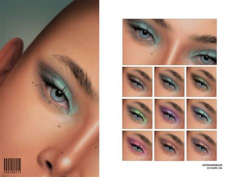 Cosimetic S Eyeshadow N120 Makeup Cc Sims 4 Piercings Sims