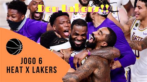 NBA Finals 6 LAKERS X HEAT LEBRON JAMES MVP Melhores Momentos