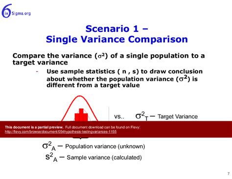 Ppt Hypothesis Testing Variances Slide Ppt Powerpoint