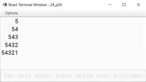 write a program in java to display the following pattern 5 knowledgeboat