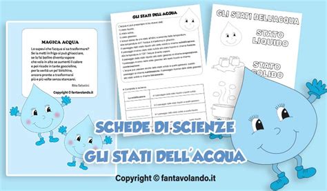 Schede Di Scienze Gli Stati Dell Acqua Poesia E Schede Fantavolando