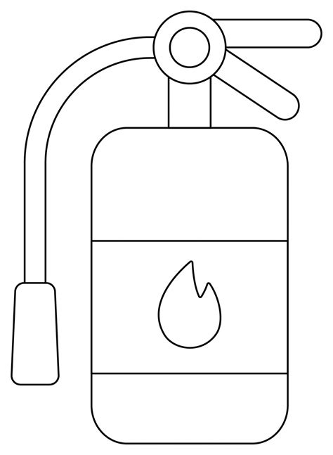 Fire Extinguisher Coloring Page Colouringpages