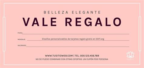 Reforma Extra O Admirar Plantillas Vales De Regalo Para Imprimir