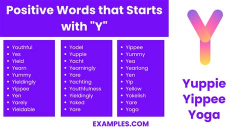 Words That Start With Y 450 List Meaning PDF