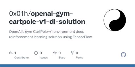 Github X H Openai Gym Cartpole V Dl Solution Openai S Gym