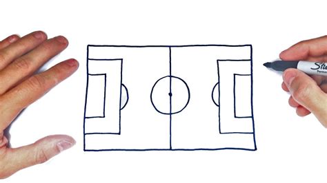 Cómo dibujar un Cancha de Futbol Paso a Paso y fácil YouTube