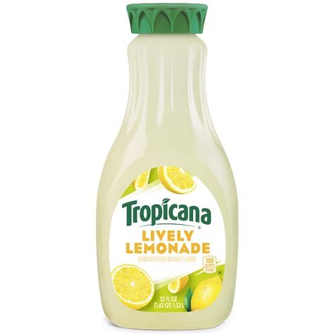 Tropicana Lively Lemonade Drink SmartLabel