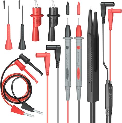 Amazon Electrical Multimeter Test Leads Set With Alligator Clips
