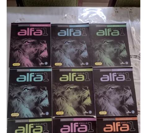 Kit Apostilas Anglo Alfa 1 9 Cadernos De Estudos 2022 Plural