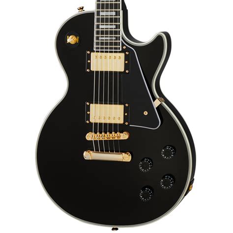 Epiphone Les Paul Custom Ebony Electric Guitar World Of Music