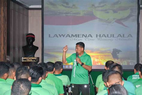 Prajurit Kodam Pattimura Ikut Peluncuran Aplikasi ETWPAD