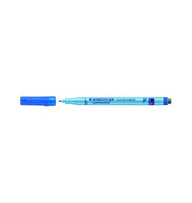 Staedtler Lumocolor Folienstift 305 F Correctable Blau 0 6 Mm Trocken