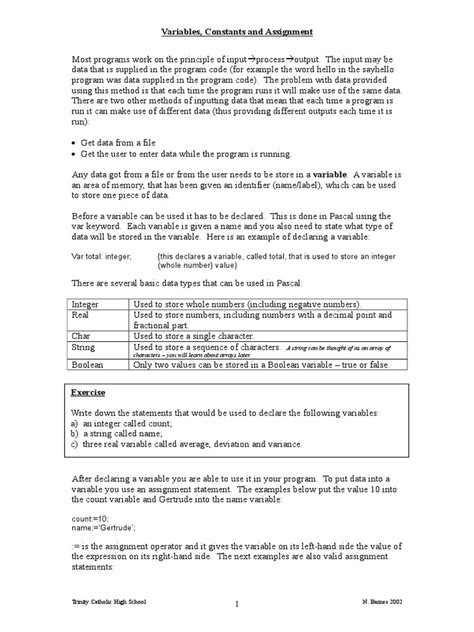 variables constants and assignment pdf variable computer science data type