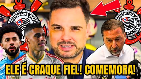 AUGUSTO MELO CONFIRMOU DIRETO DO CT COMEMORA MUITO FIEL CHICO GARCIA
