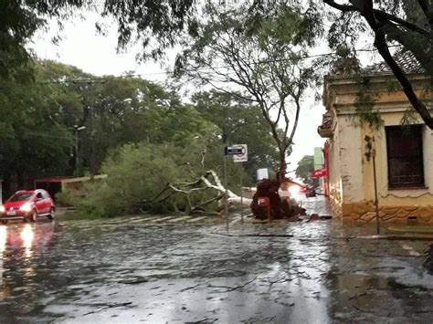 Temporal alaga ruas e derruba árvores e postes em Santo Ângelo Rio
