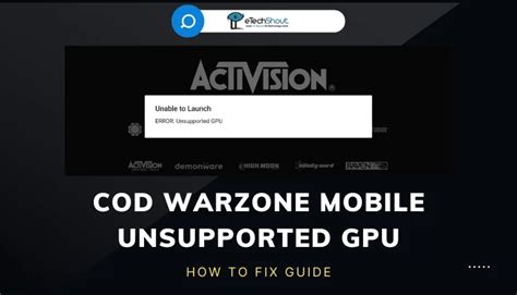 How To Fix Cod Warzone Mobile Unsupported Gpu Error