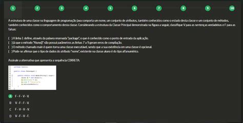 a estrutura de uma classe na linguagem de programação java comporta um nome um conjunto de