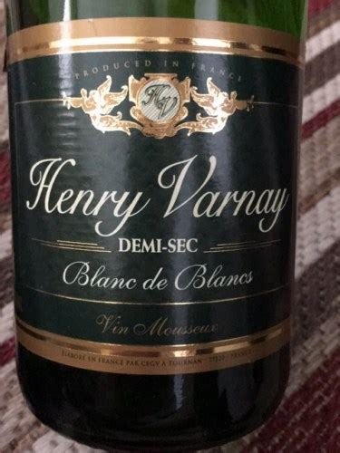 Henry Varnay Blanc De Blancs Demi Sec Vivino United States