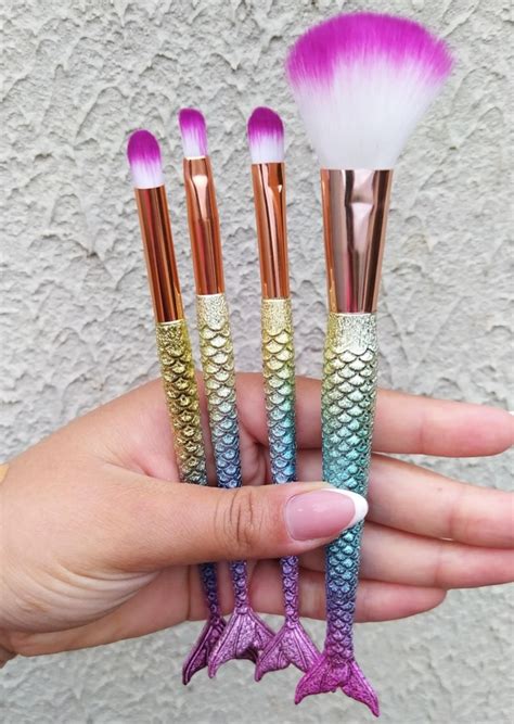 Kit de Pincéis 4 peças Sereia Ousada Make