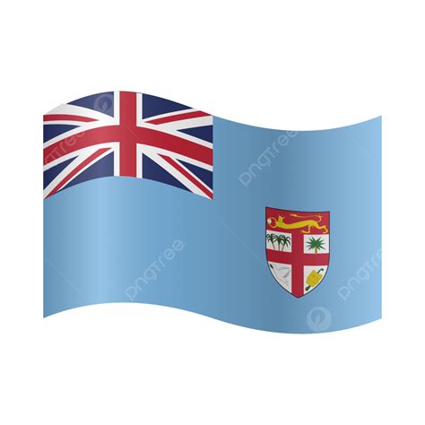 Vector Realistic Illustration Of Fiji Flags Fiji Flag Fiji Flag PNG