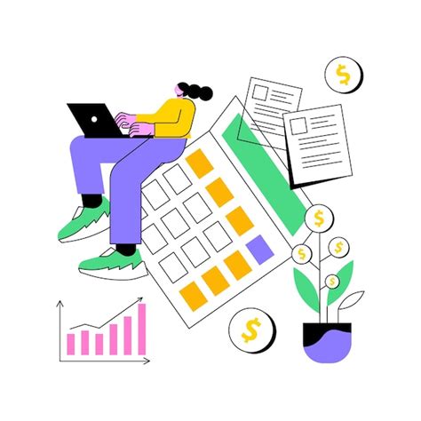 Ilustración de vector de concepto abstracto de contabilidad Vector