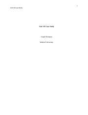 Unit VII Case Study Docx 1 Unit VII Case Study Unit VII Case Study