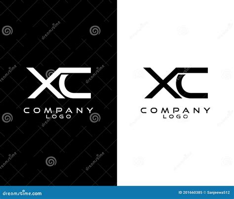 Initial Letter Xc Cx Monogram Logotype Vector For Company Business