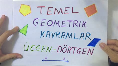 5 Sınıf Temel Geometrik Kavramlar MATEMATİK YouTube