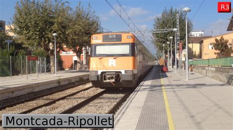 Montcada Ripollet R3 Rodalies Barcelona Renfe 447 YouTube