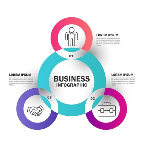 Premium Vector Three Overlapping Circles Infographic