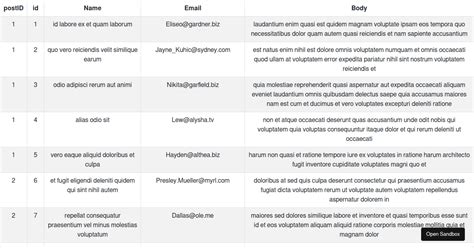 React Table With Pagination Codesandbox