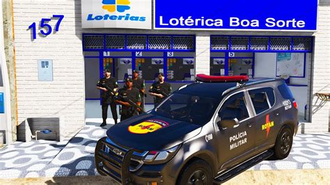 ROTAM ASSALTO A CASA LOTÉRICA PMGO GTA 5 VIDA POLICIAL YouTube
