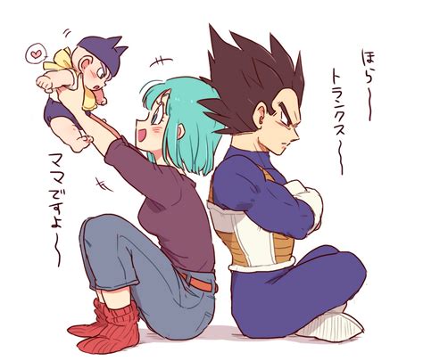Vegeta Bulma And Trunks Dragon Ball And 1 More Drawn By Tkgsize