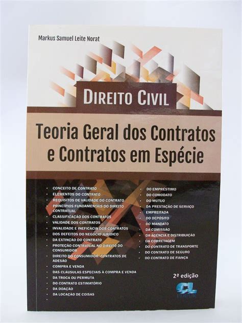 Direito Civil Teoria Geral Dos Contratos E Contratos Em Esp Cie