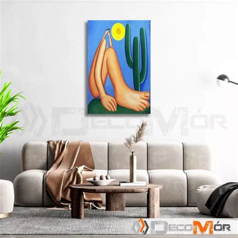 Quadro Canvas Decorativo Abaporu Tarsila Do Amaral Mebuscar Brasil
