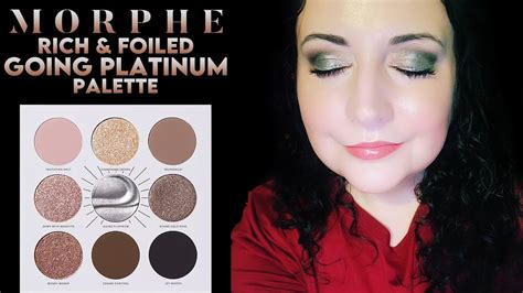 New Morphe Rich Foiled Going Platinum Palette Review And Tutorial