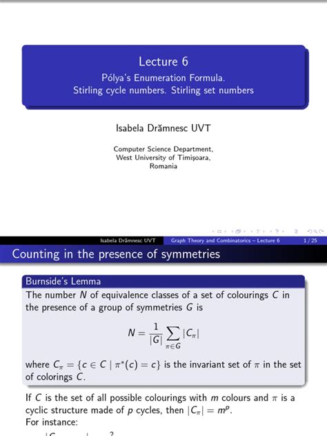 p olya s enumeration formula stirling cycle numbers stirling set numbers pdf combinatorics