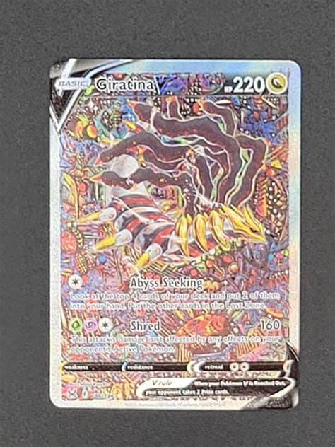 Pok Mon Tcg Giratina V Sword Shield Lost Origin Holo Ultra
