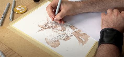 Realizziamo Un Illustrazione Fantasy Con Gli Acrilici Liquidi Liquitex
