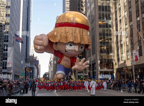 New York United States 23rd Nov 2023 Monkey D Luffy Balloon Moves