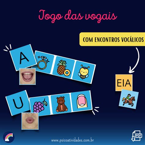 JOGO DAS VOGAIS Psico Atividades