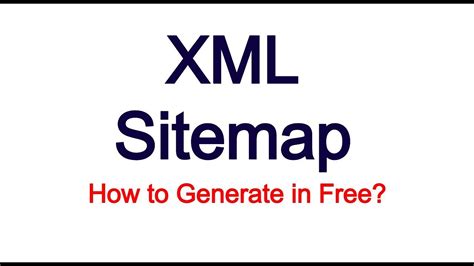 How To Generate Xml Sitemap In Free Seo Knowledge Youtube Channel