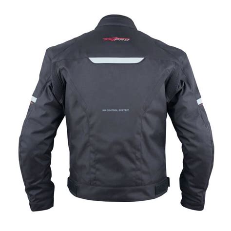 Blouson Moto Textile Protections CE Impermeable Sport étanche Noir 3X