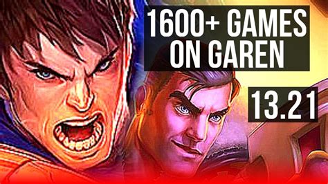 GAREN Vs JAYCE TOP 6 0 2 2 5M Mastery 1600 Games Dominating