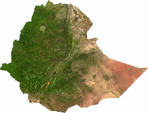 Mapa Etiopii Etiopia Mapa Fizyczna Topograficzna Samochodowa I Inne