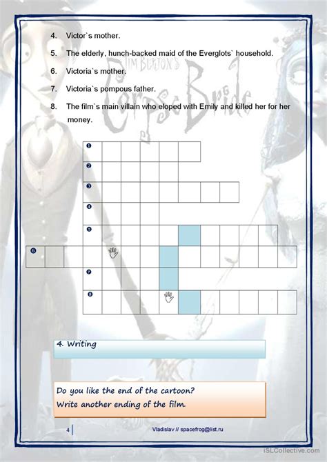 Corpse Bride By Tim Burton English ESL Worksheets Pdf Doc