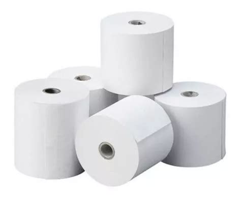 Caja 50 Rollos Papel Térmico 80x60 Ticket Comandera Fiscal Color Blanco